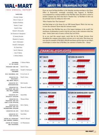 wal mart store 1999Annual Report | PDF