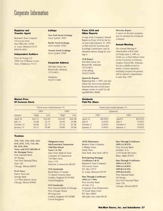 wal mart store1995Annual Report | PDF