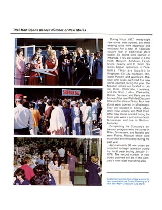 wal mart store1977Annual Report | PDF