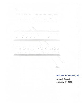 wal mart store1973Annual Report | PDF | Skin Care | Beauty