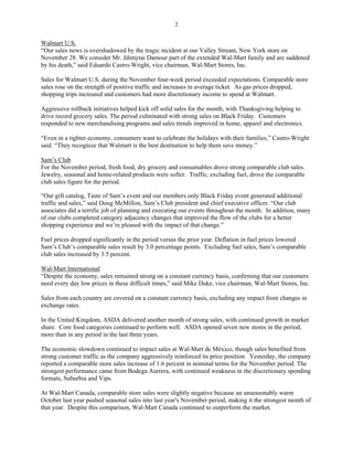 Wal Mart Store Financial ResultsNovember 12/04/08 | PDF