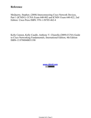 Extended ACL | PDF | Computer Networking | Computing