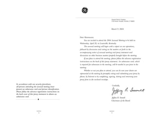 GE# 2004 Proxy Statement | PDF | Business Accounting & Finance | Business