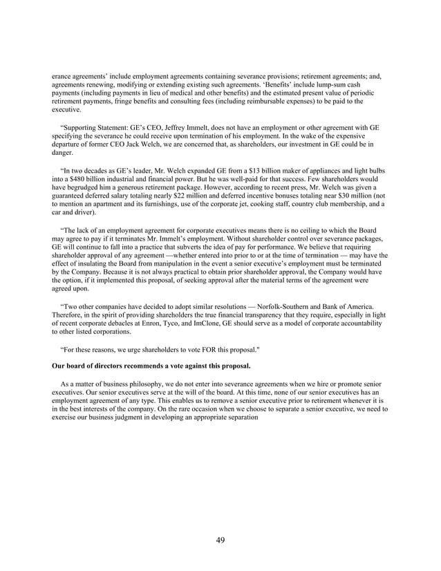 GE# 2003 Proxy Statement | PDF