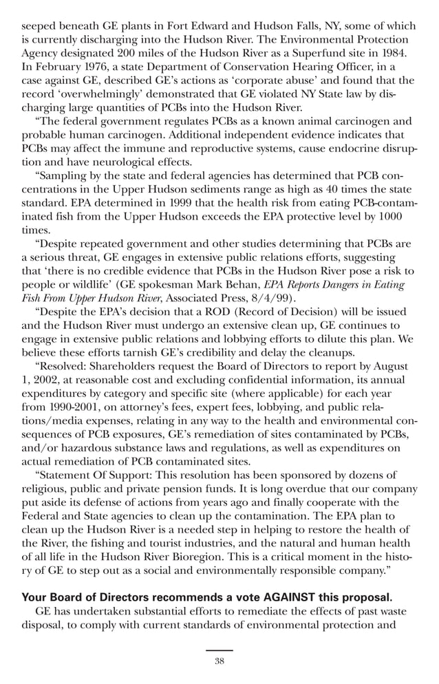 GE# 2002 Proxy Statement | PDF