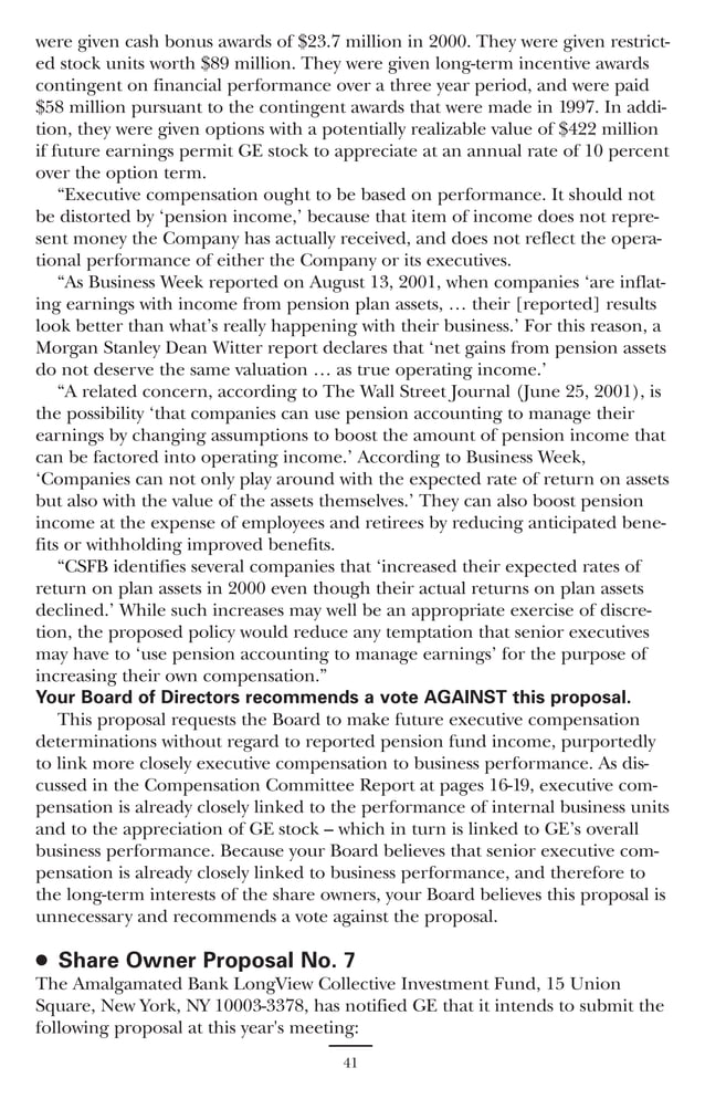 GE# 2002 Proxy Statement | PDF