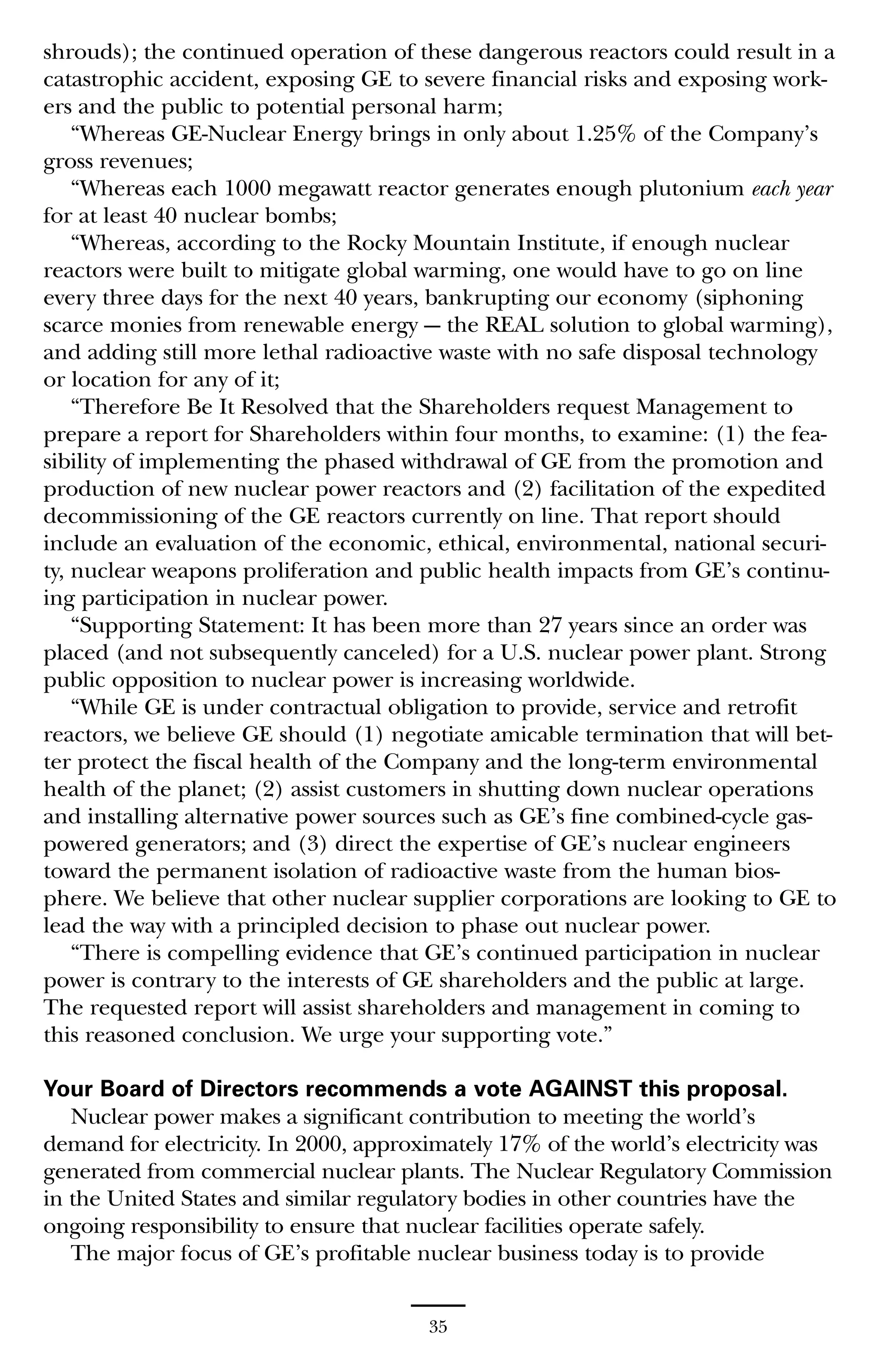 GE# 2001 Proxy Statement (PDF) | PDF