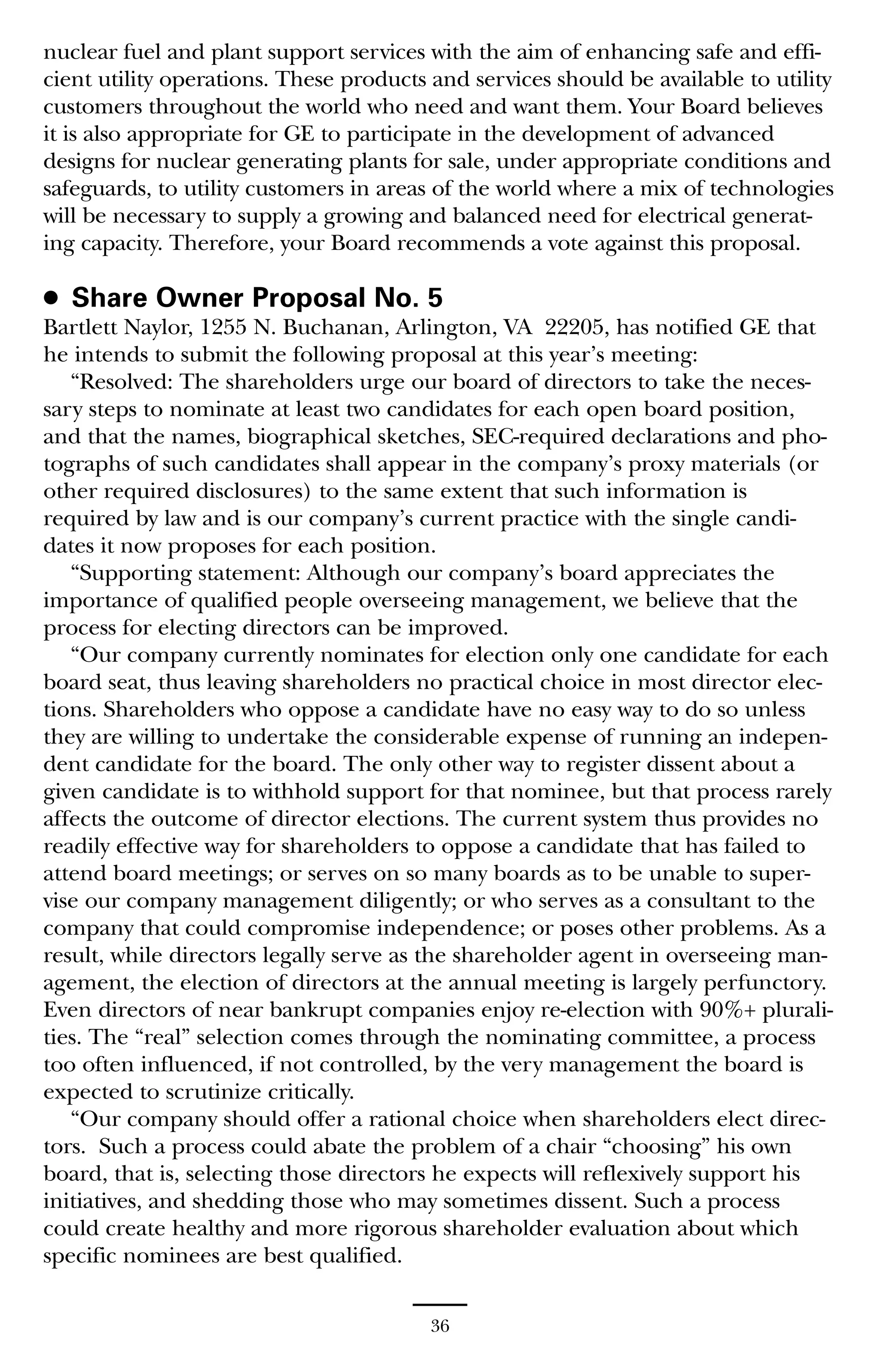 GE# 2001 Proxy Statement (PDF) | PDF