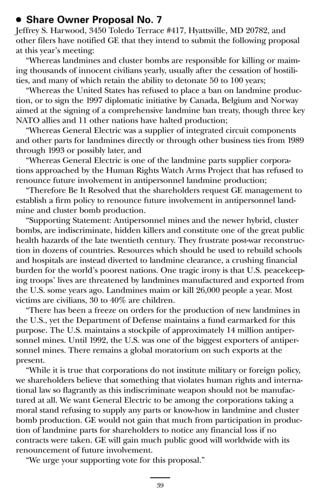 GE# 2001 Proxy Statement (PDF) | PDF