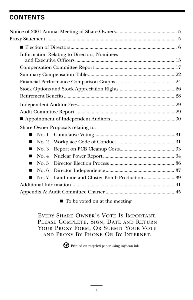 GE# 2001 Proxy Statement (PDF) | PDF