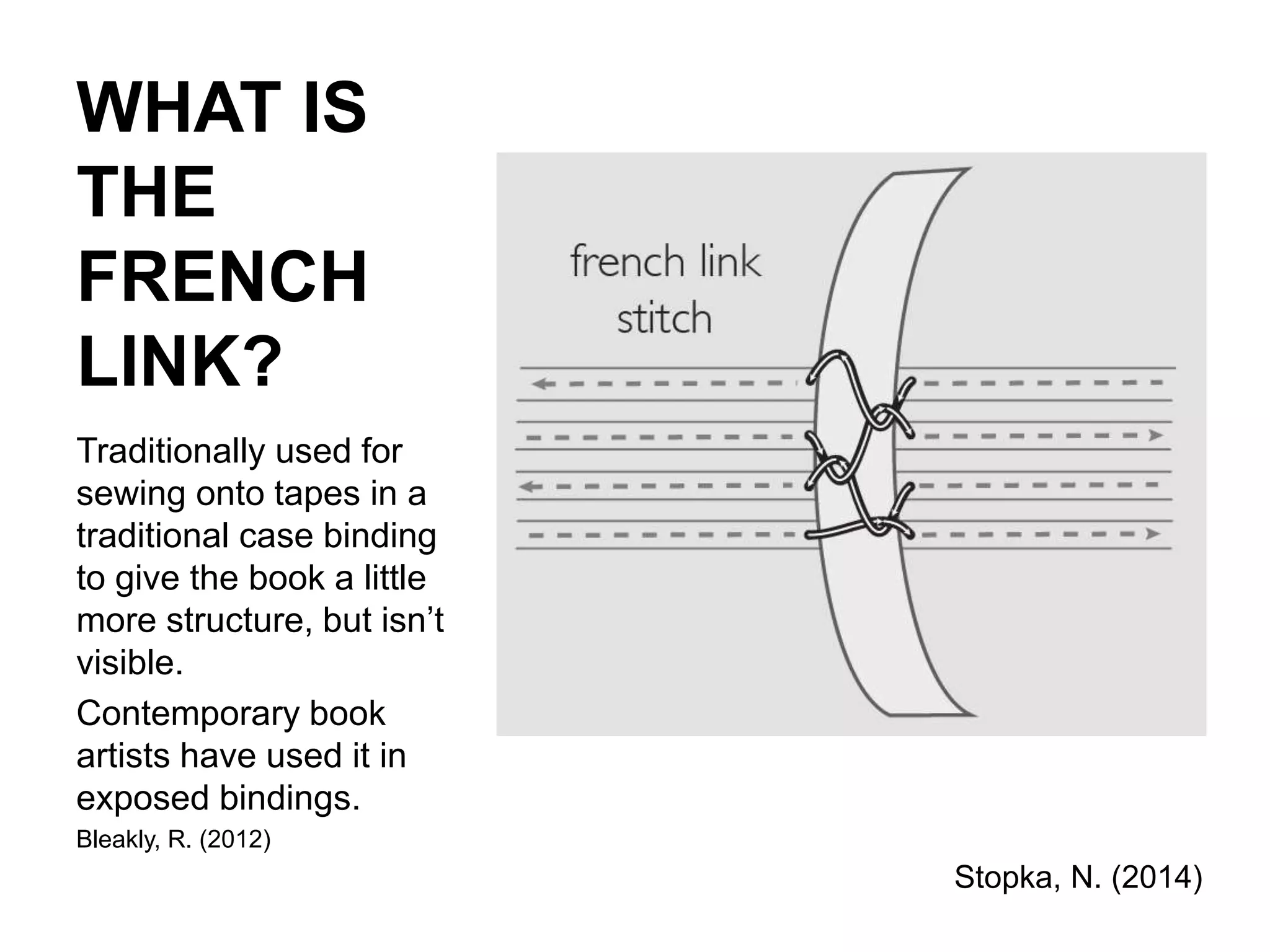 French Link Book Binding | PPTX