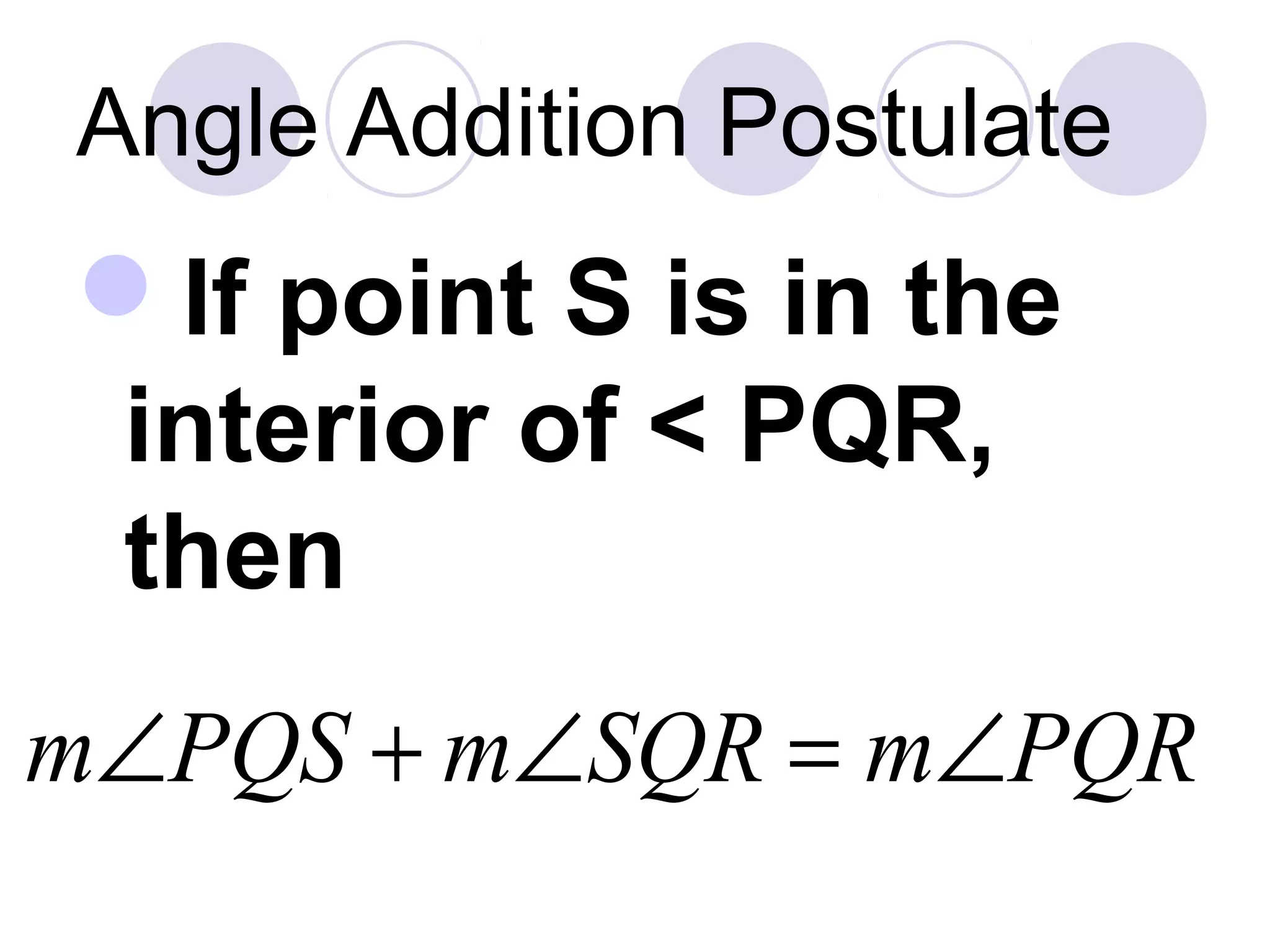 1006 segment and angle addition postulate updated 2013 | PPT