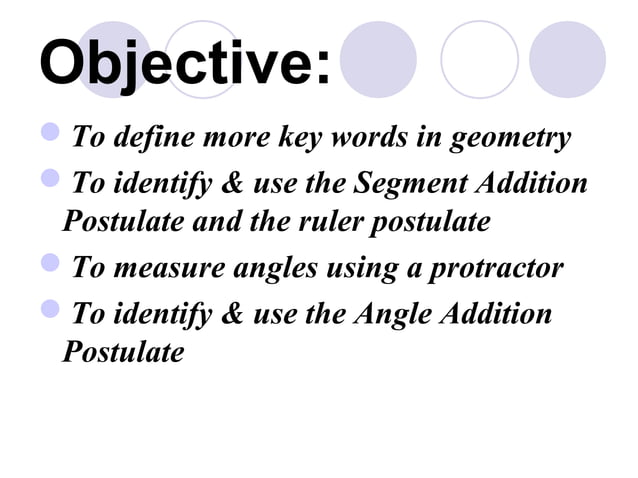 1006 segment and angle addition postulate updated 2013 | PPT