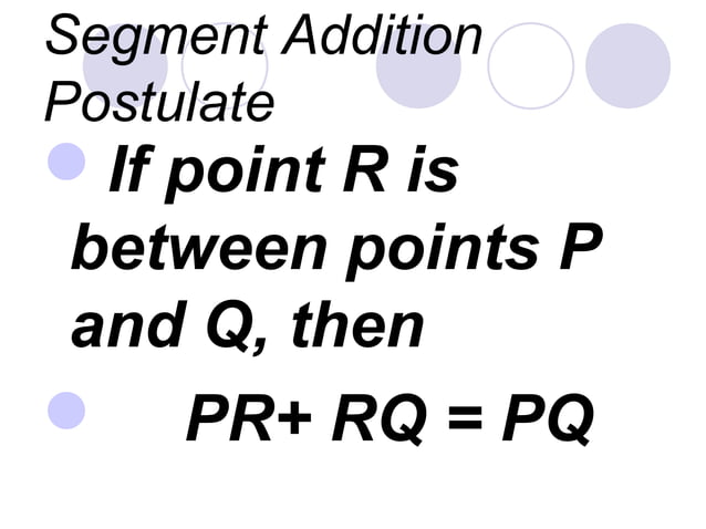 1006 segment and angle addition postulate updated 2013 | PPT