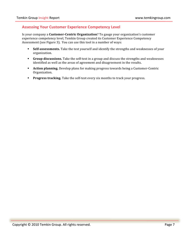 Temkin Group: The Four Customer Experience Core Competencies | PDF ...