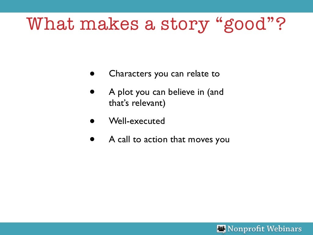 What Makes A Story good 
