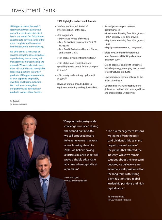JPMorgan Chase Leadership team and our businesses | PDF