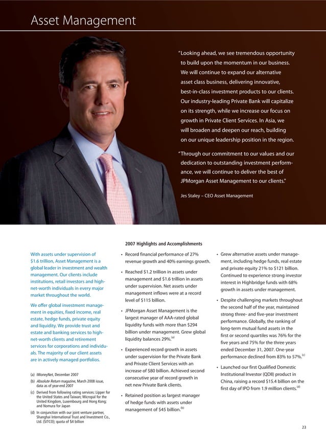 JPMorgan Chase Leadership team and our businesses | PDF