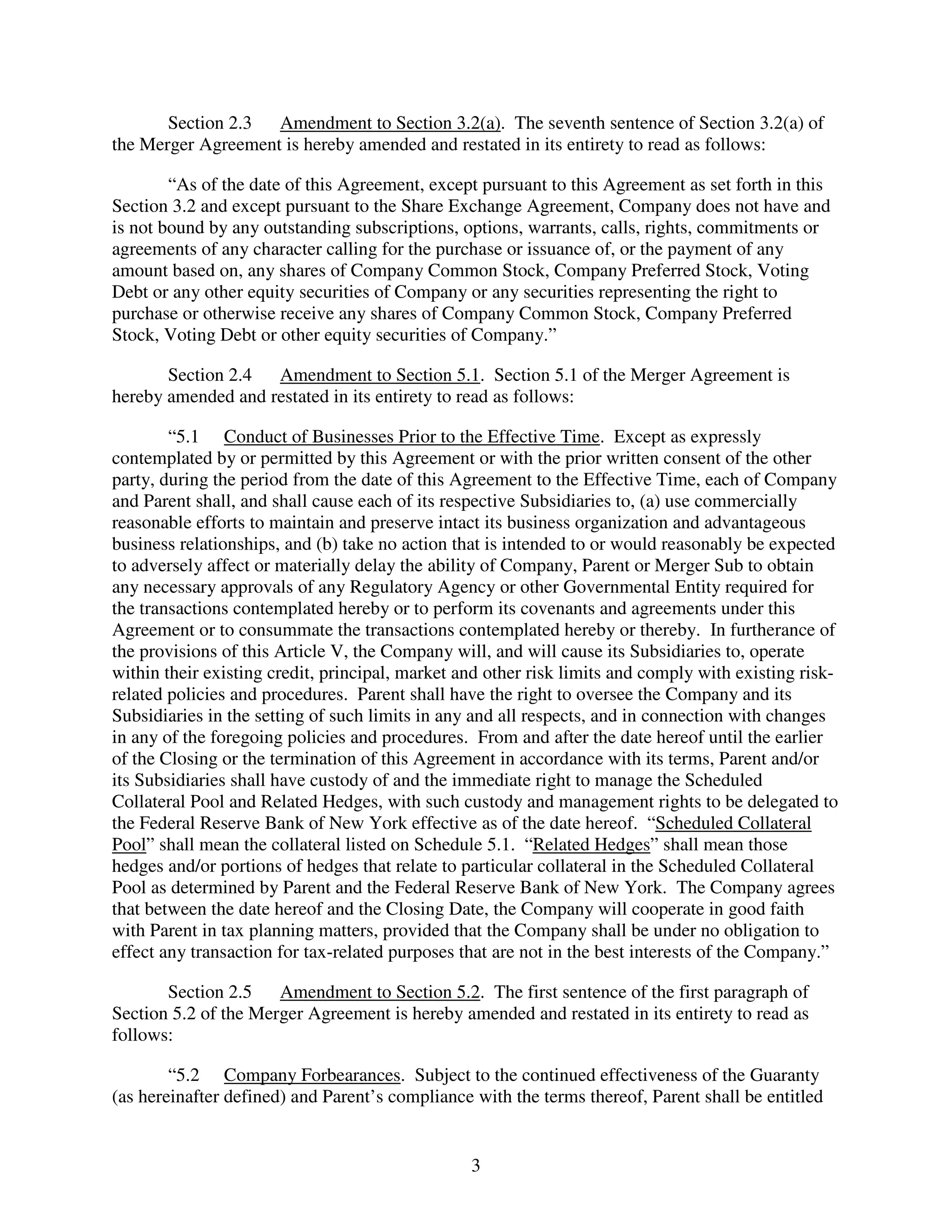 JPMorgan Chase Merger Agreement Amended 3-24-08 | PDF