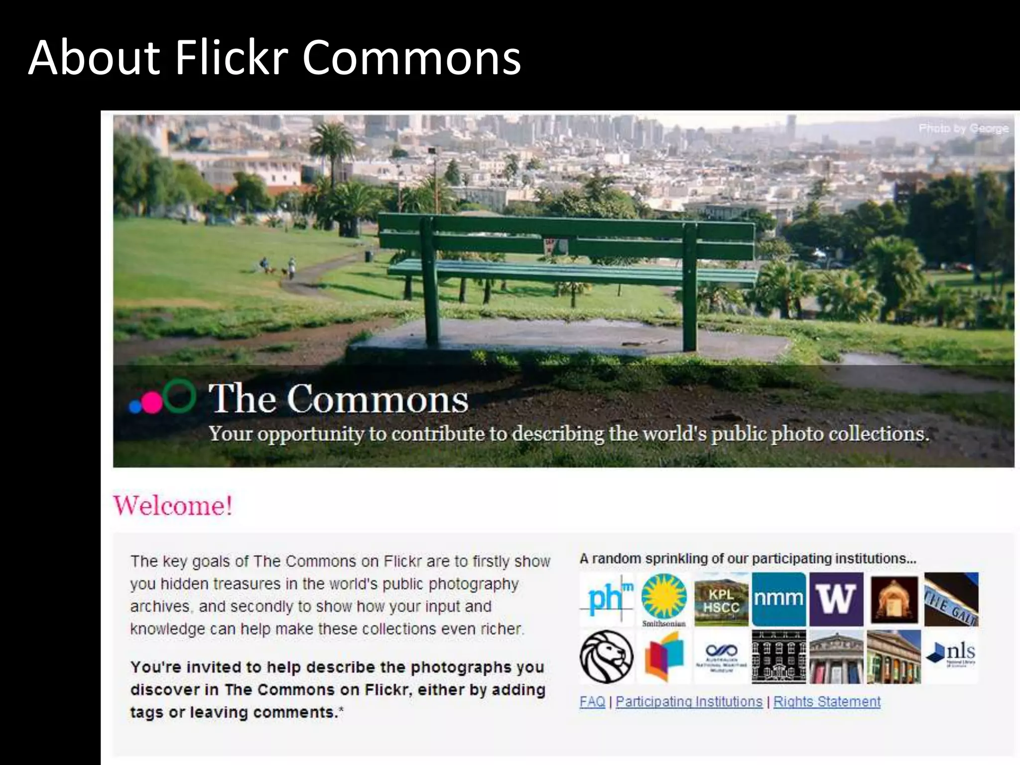 100720 flickr commons_sldp | PPTX | Museums & Galleries | Attractions