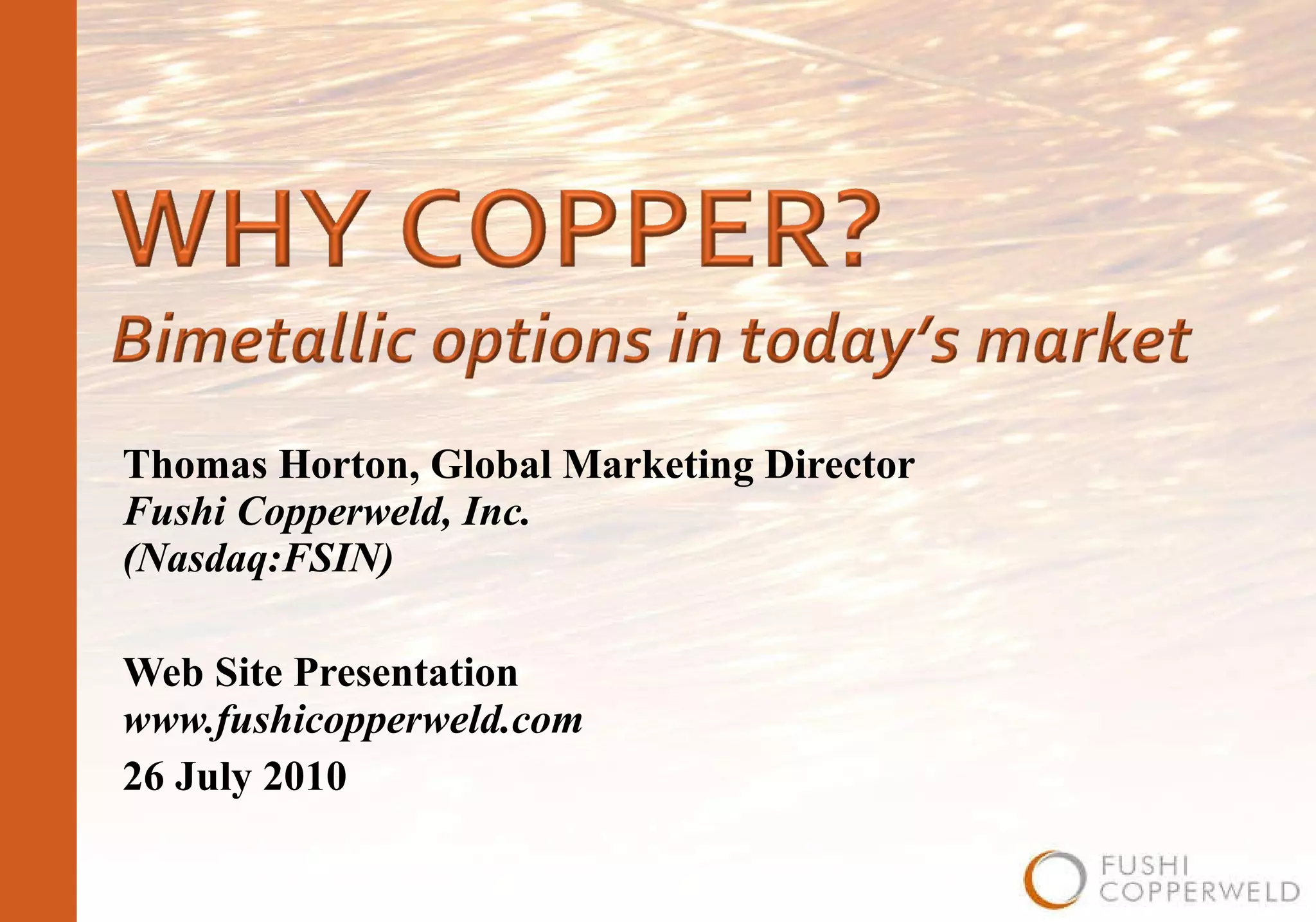 Why Copper? | PPT