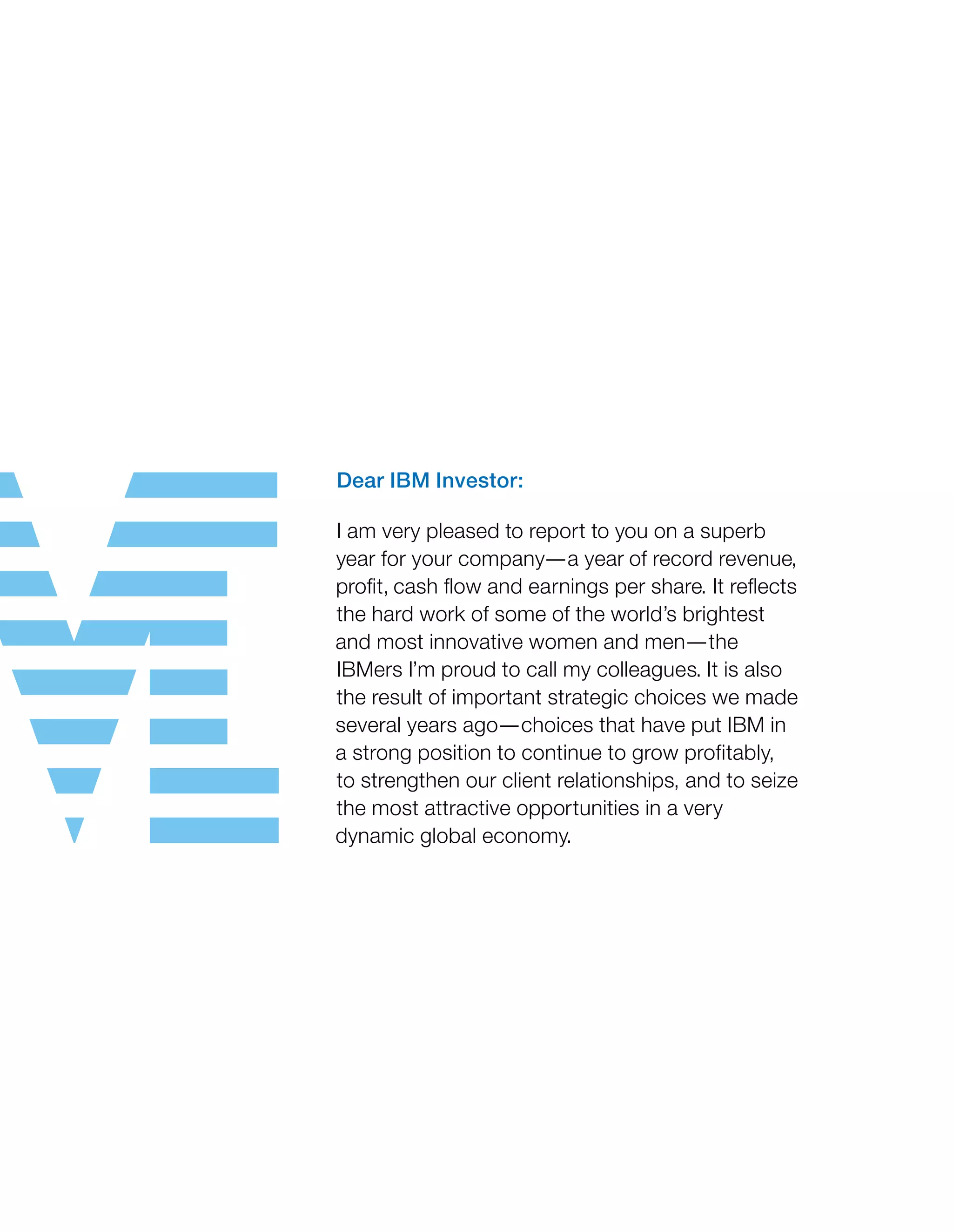 IBM Annual report 2007 | PDF