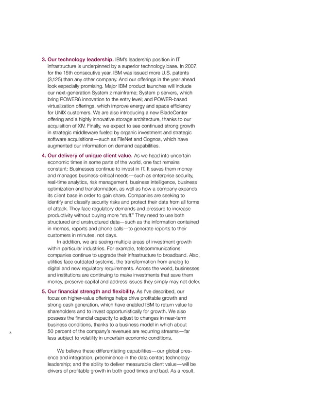 IBM Annual report 2007 | PDF