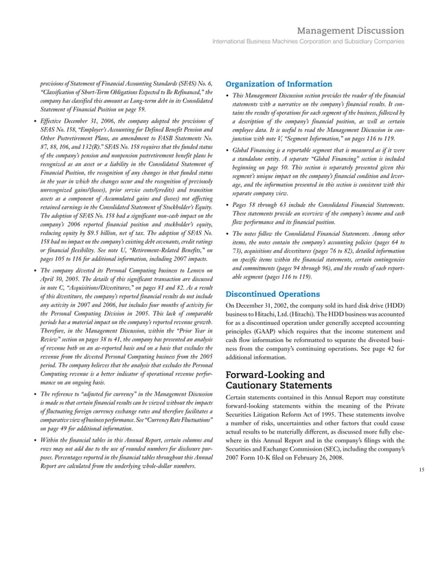 IBM Annual report 2007 | PDF