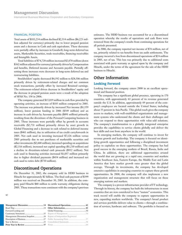 IBM Annual report 2007 | PDF