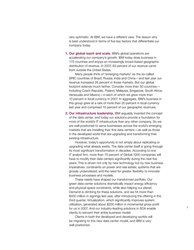 IBM Annual report 2007 | PDF