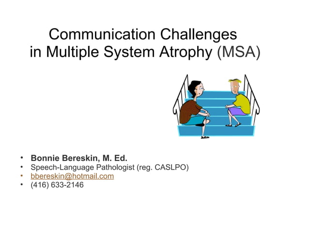 Speak Up! CC Volunteer Training: MSA Overview + Speech Exercises Master Slides | PPT