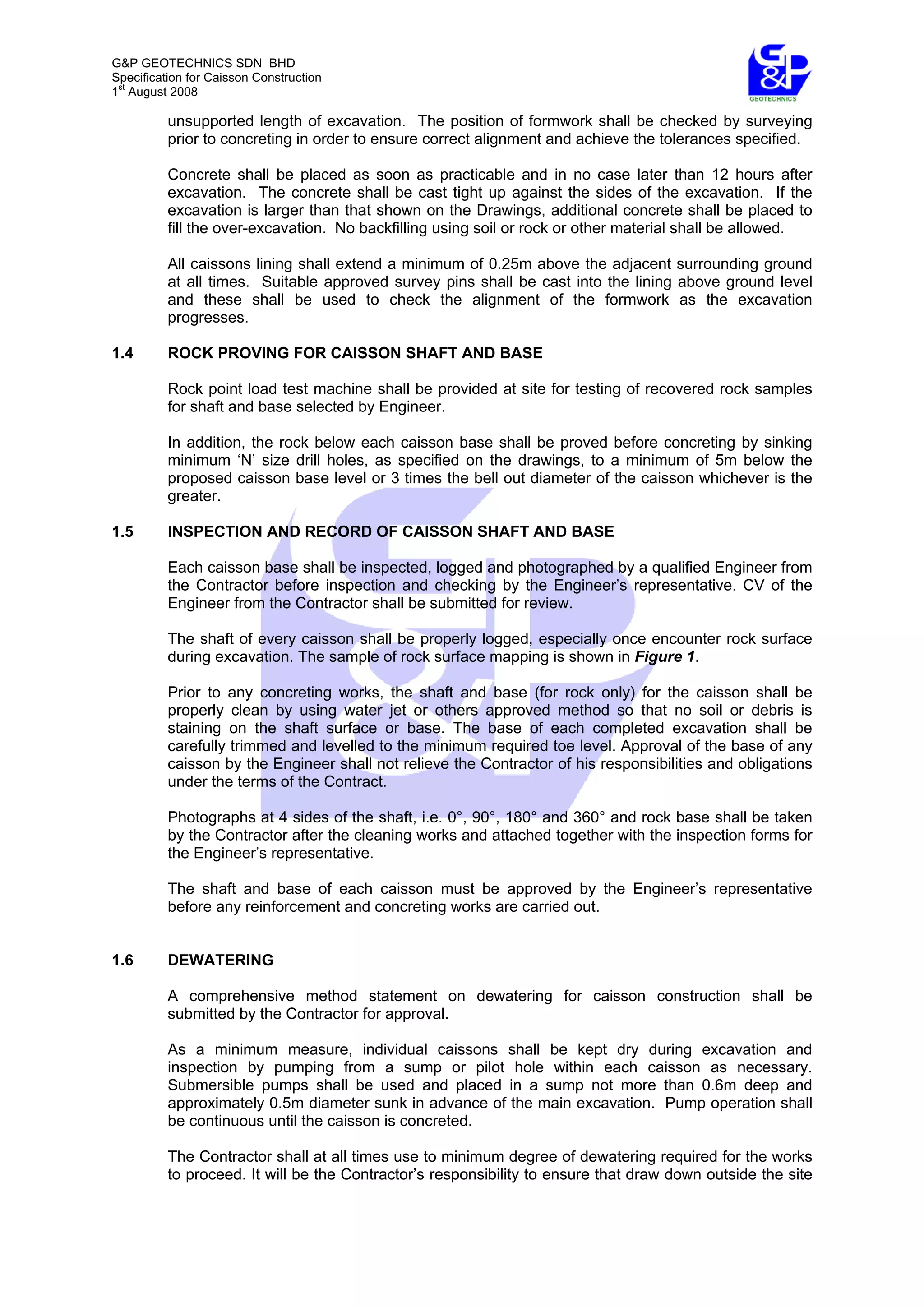 1008 caissons-specification | PDF