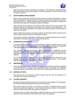 1008 caissons-specification | PDF