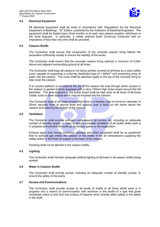 1008 caissons-specification | PDF