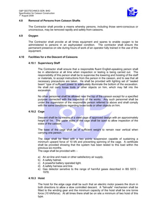 1008 caissons-specification | PDF