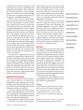 Community Engagement Governance 1 | PDF | Non-Profit Organizations ...