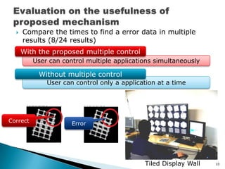 A Control Mechanism of Multiple Visualization Applications on SAGE-enabled Tiled Display Wall | PPTX