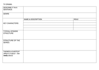 10088215 tv drama-worksheet | PPT