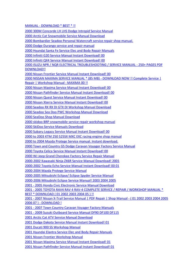 1008 manuals 23032012 | PDF