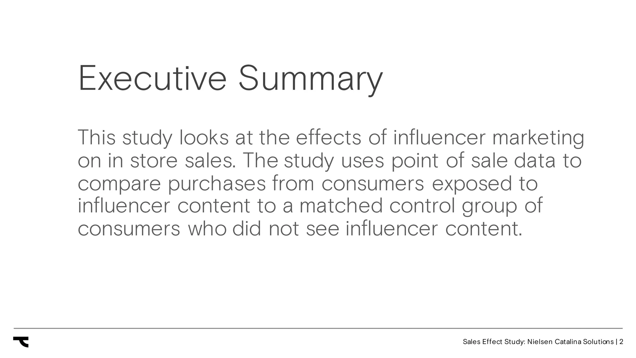 Sales Effect Study: Influencer Marketing / Nielsen Catalina Solutions ...