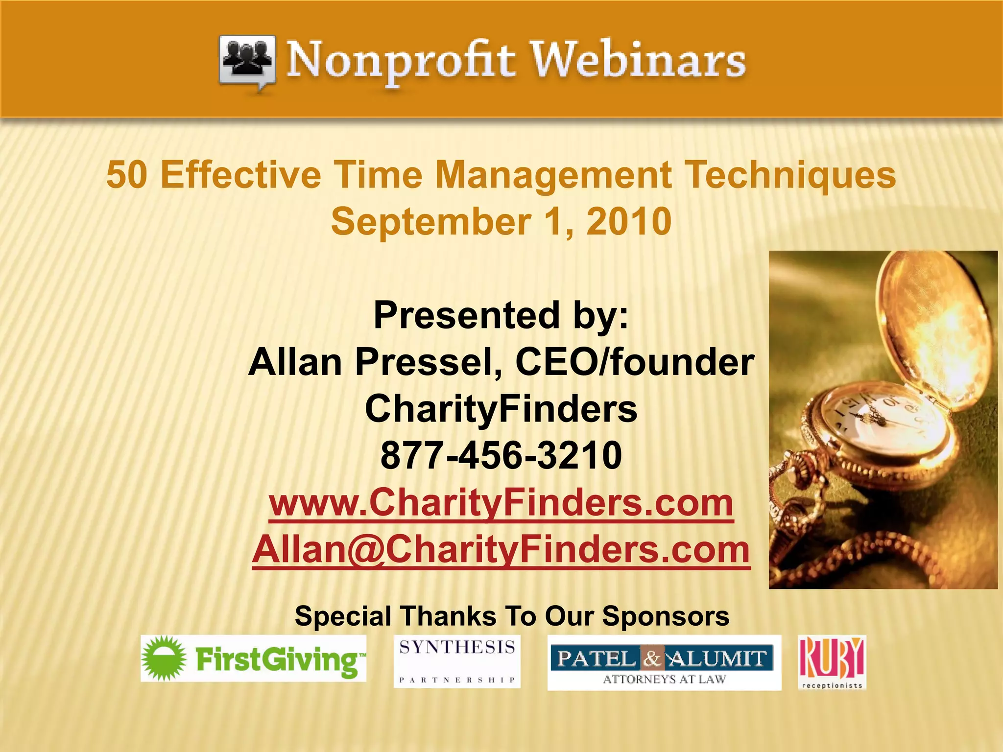 50 Effective Time Management Techniques | PDF