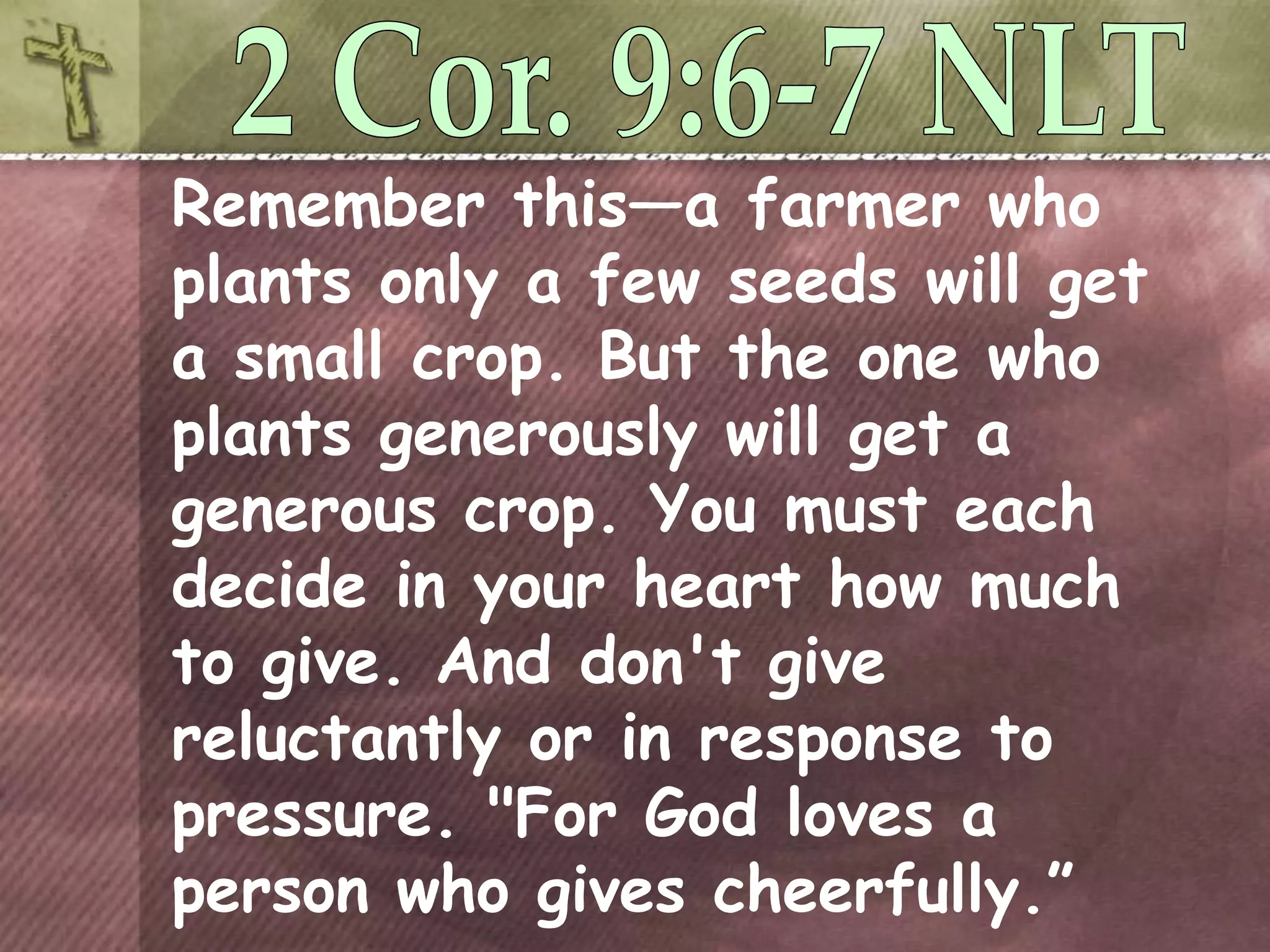 100905 The Widows Offering Mark 12 41 44 | PPTX