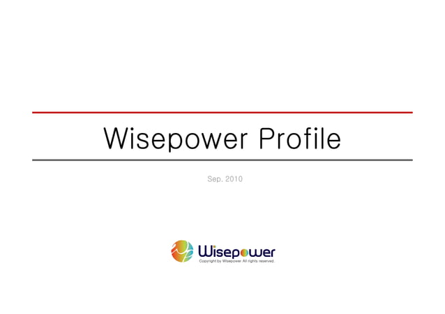 100913 Introduction To Wisepower 1.05 English | PPT