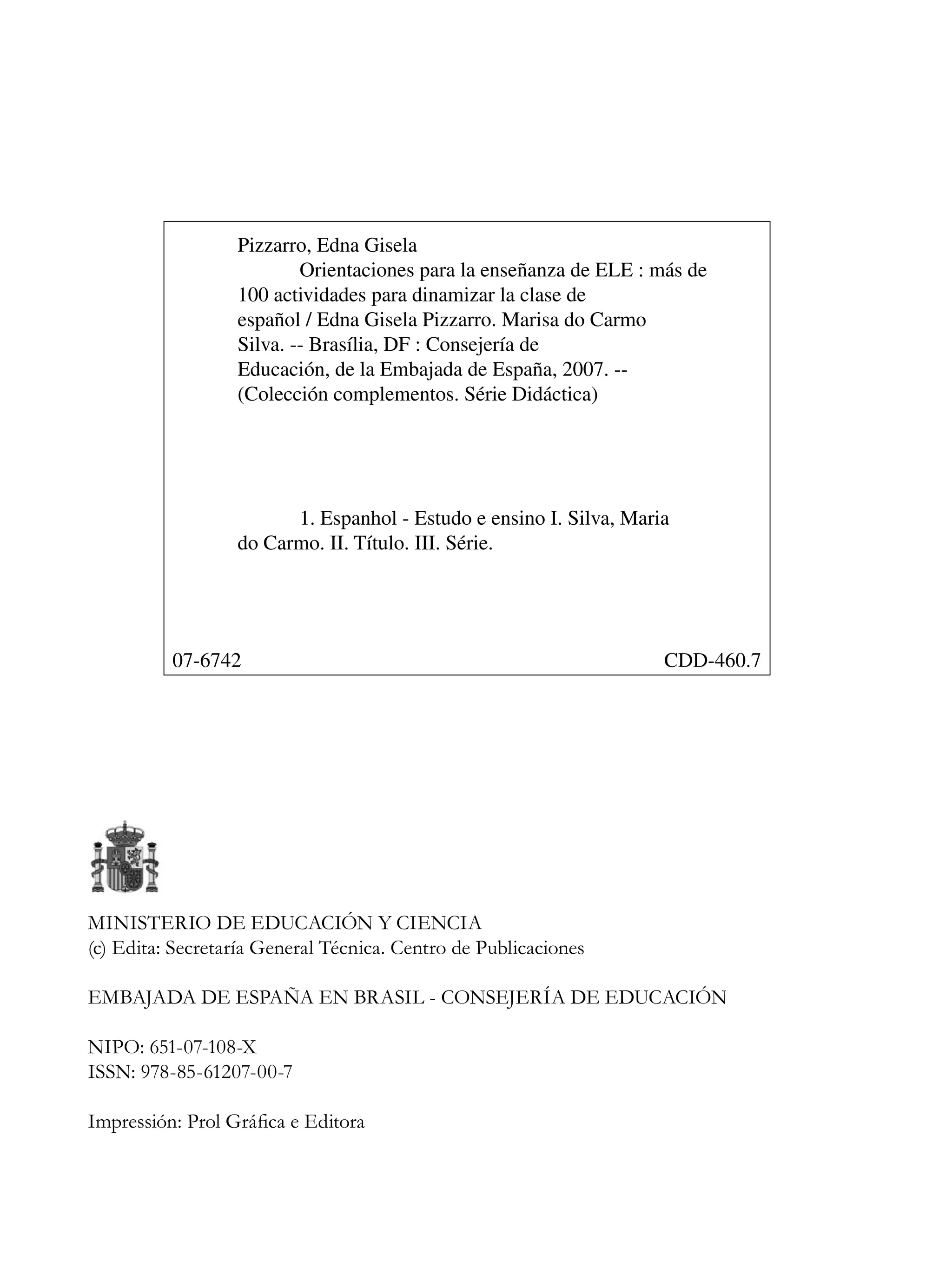 100 actividades para la ensenanza del español | PDF