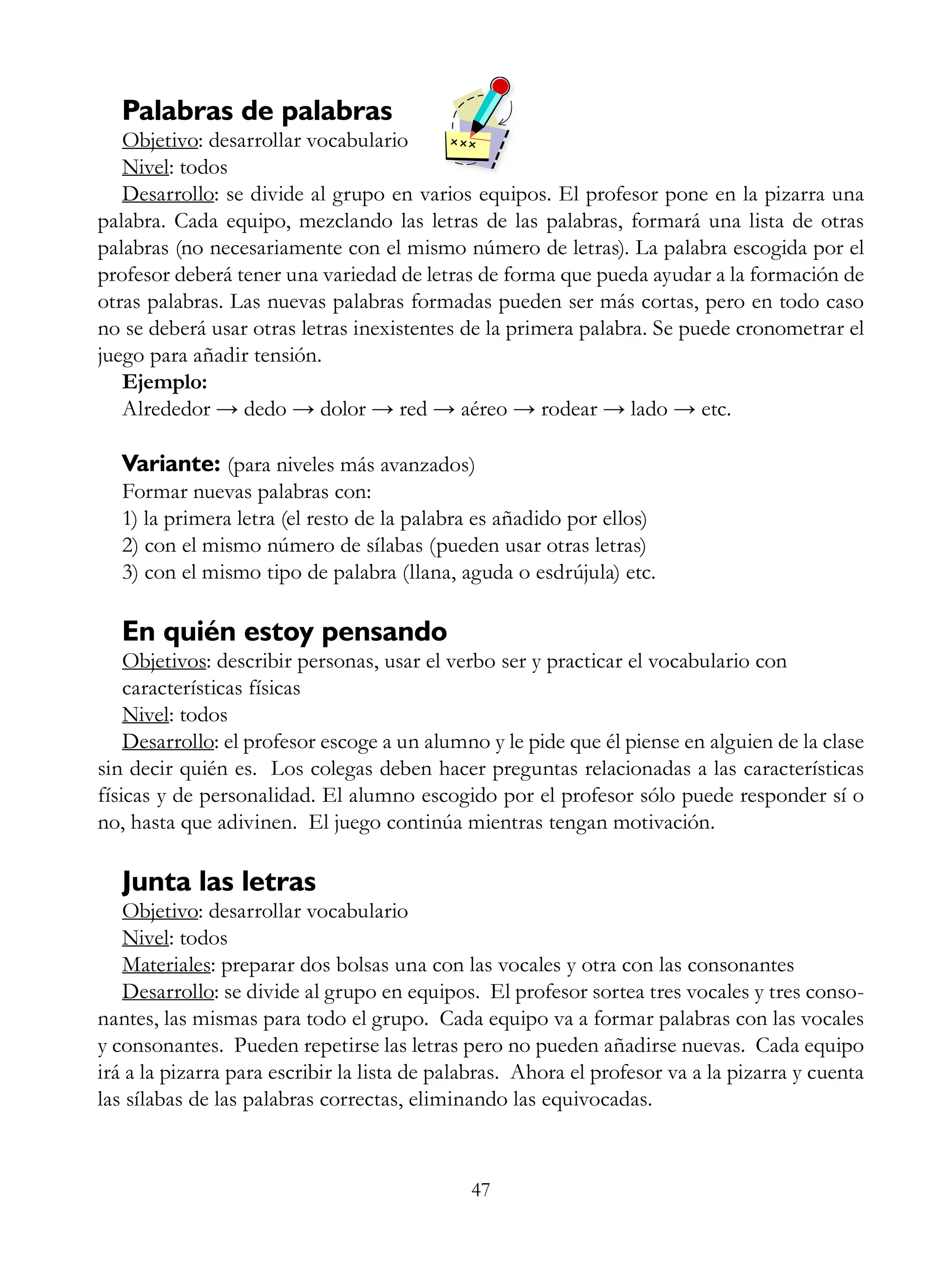 100 actividades para la ensenanza del español | PDF