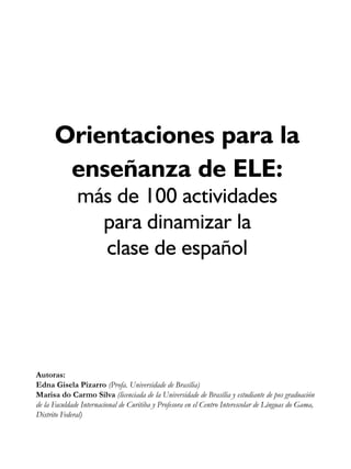 100 actividades para la ensenanza del español | PDF