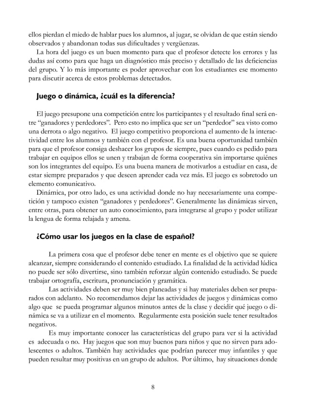 100 actividades para la ensenanza del español | PDF