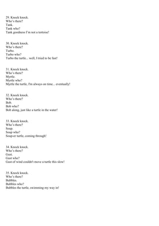 100+ Amazing Knock Knock turtle jokes.pdf