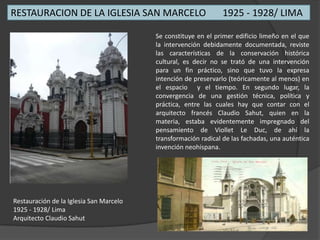 100 Años de la Arquitectura Peruana | PPTX
