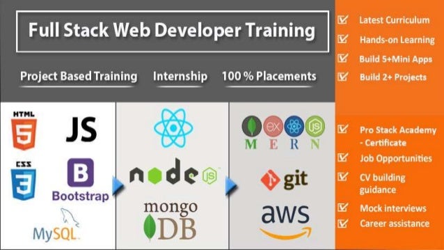 Full Stack Web Developer Training & 100 % Placement
